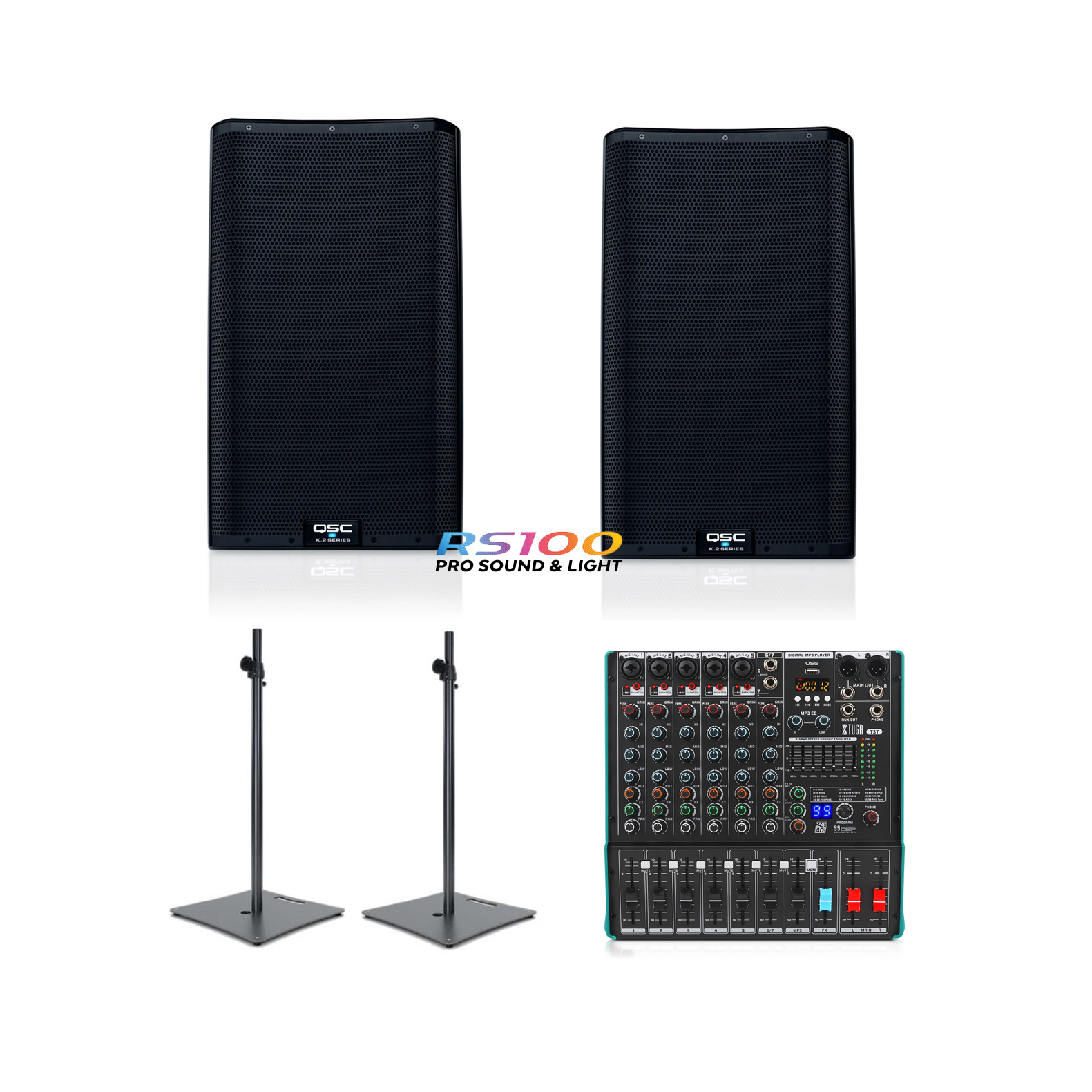 Portable Yamaha PA System with Bluetooth Mixer – RS100 Pro Sound ...