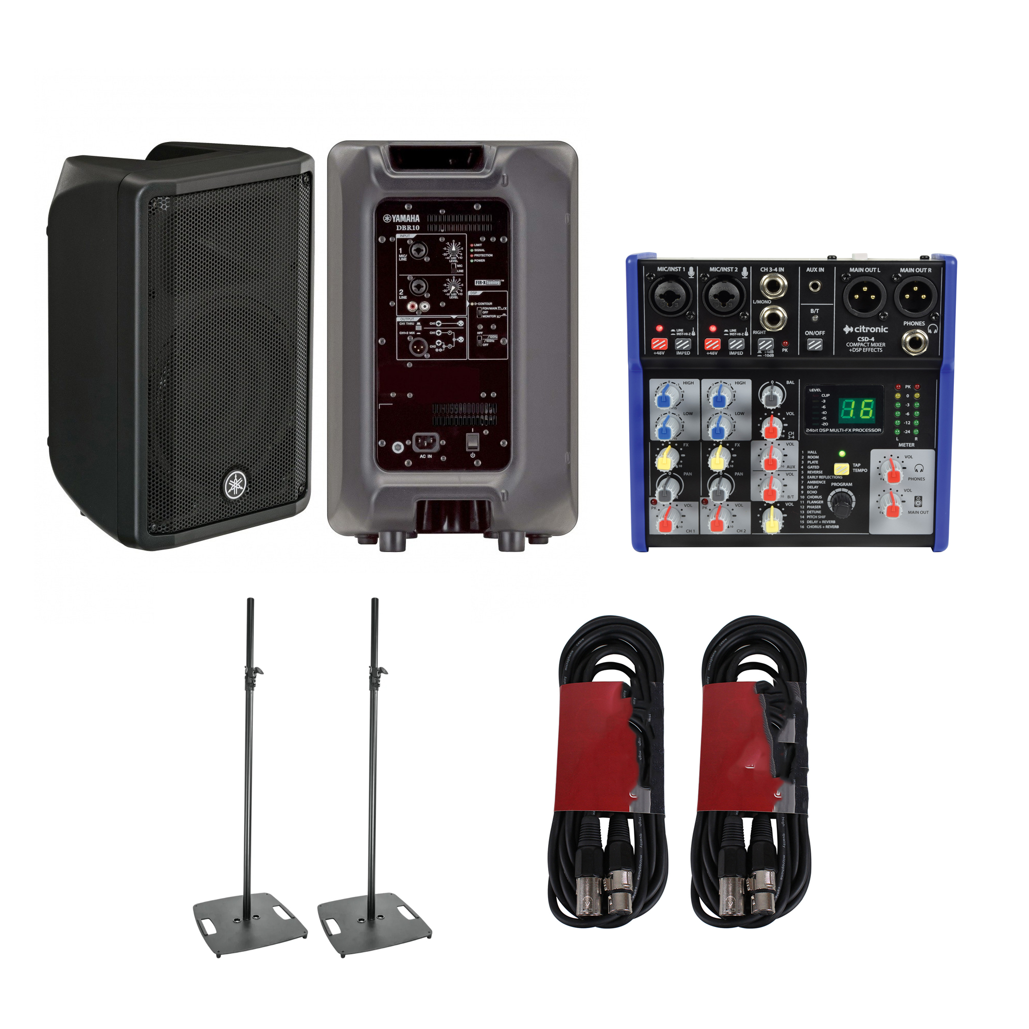 Portable Yamaha PA System with Bluetooth Mixer – RS100 Pro Sound ...